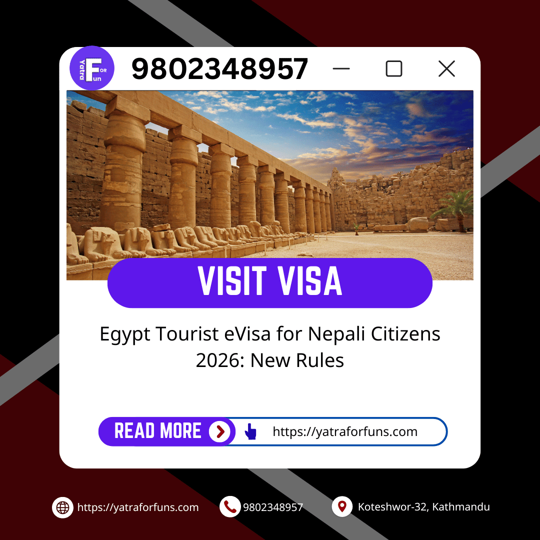 Egypt Tourist eVisa for Nepali Citizens 2026: New Rules | NEPSE Trading